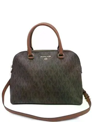 Michael Kors Cindy Dome Satchel Bag - Brown