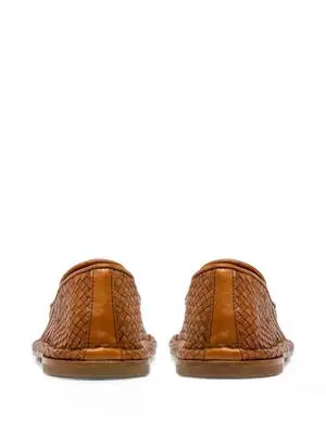 BUTTERO® Ercole Woven Leather Loafers