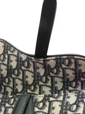 Dior 2000-2018 Mini Oblique Canvas Saddle Bag Satchel