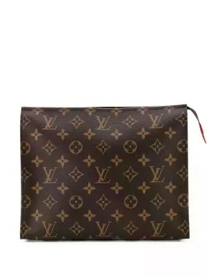 LOUIS VUITTON Toiletry Pouch Monogram Canvas 26 Clutch Bag - Brown