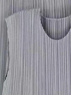Issey Miyake Plissé Effect Sleeveless Midi Dress