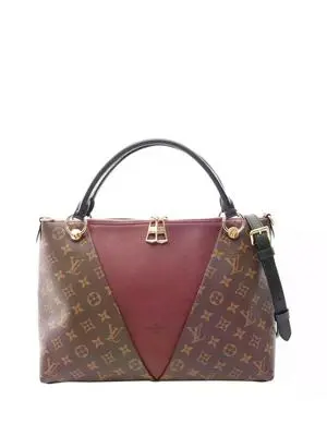 LOUIS VUITTON Monogram V Tote Mm Satchel - Brown