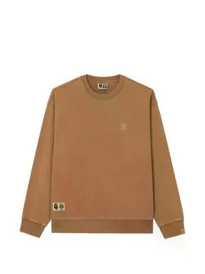 FINGERCROXX Logo-patch Cotton Sweatshirt - Brown