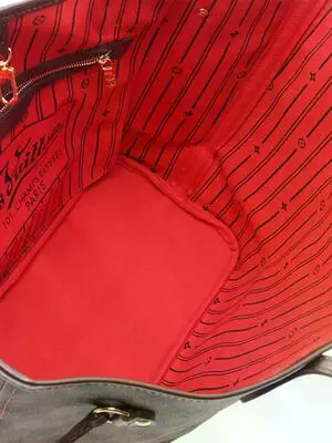 LOUIS VUITTON 2012 Damier Ebene Neverfull Mm Tote Bag
