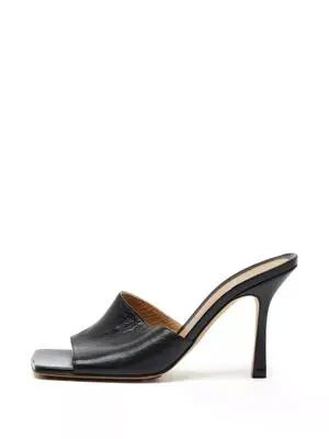 Bottega Veneta Stretch Leather Sandals - Black