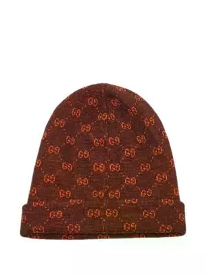 Gucci Gg Jacquard Beanie Hat