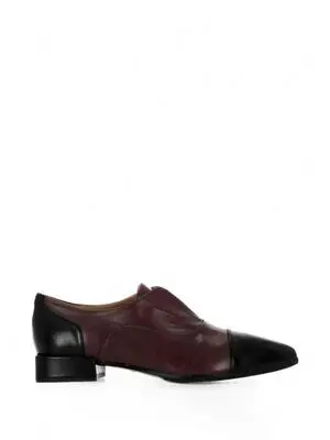 Status Cap-toe Leather Oxford Shoes - Brown