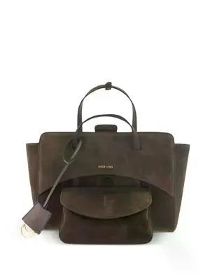 HIDESINS Logo-print Tote Bag - Brown