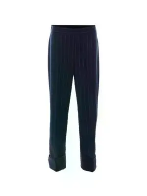 Liu Jo Pinstripe Cigarette Trousers