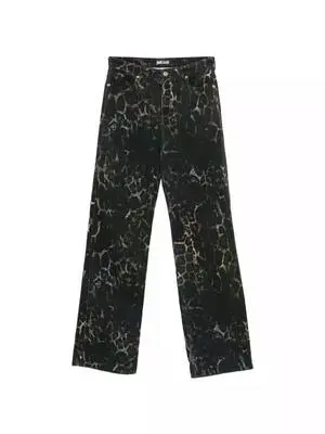 Just Cavalli Animal-print Jeans - Black