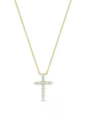 Kwiat Diamond Cross Pendant Necklace - Gold