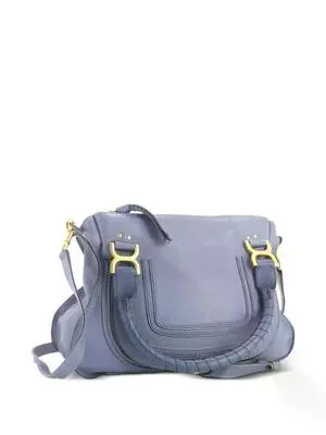 Chloé Marcie Leather Medium Satchel - Blue