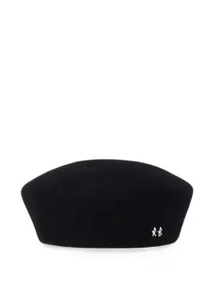 Ruslan Baginskiy Logo-embroidered Wool Beret