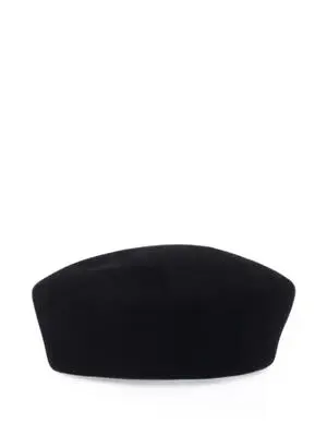 Ruslan Baginskiy Logo-embroidered Wool Beret