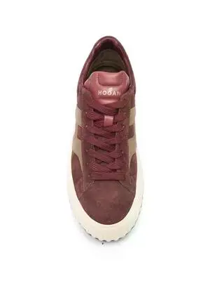 Hogan H-stripes Suede Platform Sneakers