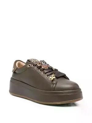 GIO+ 120 Olivia Embellished Leather Sneakers