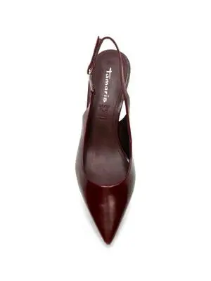 TAMARIS Slingback Leather Heeled Pumps