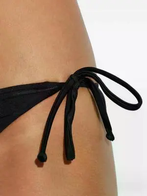 Moschino Side-tie Bikini Bottoms - Black
