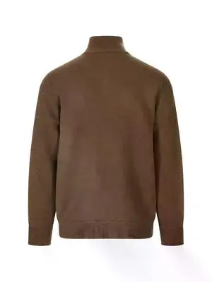 MONTECORE High-neck Zip-up Cardigan