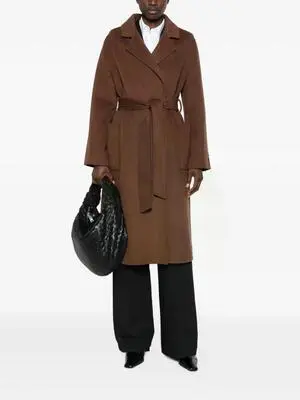 ERMANNO FIRENZE Belted Notch-lapel Coat