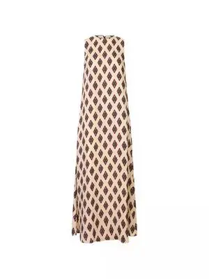 F.R.S FOR RESTLESS SLEEPERS Megera Patterned Maxi Dress