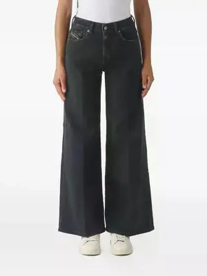 DIESEL® Logo-patch Wide-leg Jeans