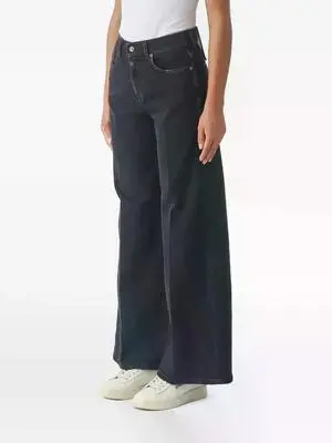 DIESEL® Logo-patch Wide-leg Jeans
