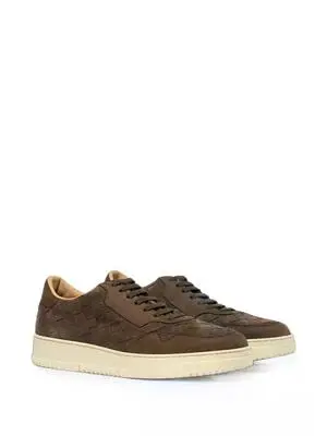 SCAROSSO Alvise Woven Suede Sneakers