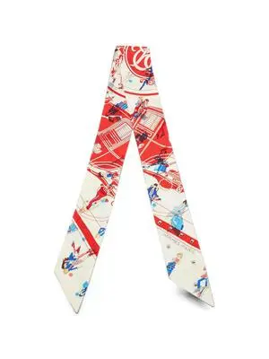 Hermès Ex-libris Les Parisiennes Twilly Scarf