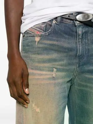 DIESEL® Faded Distressed-effect Jeans