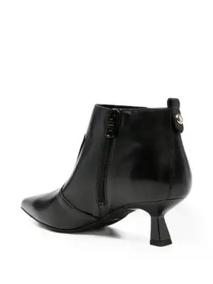 NEROGIARDINI Pointed-toe Leather Ankle Boots