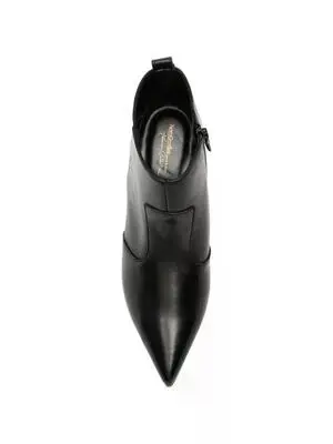 NEROGIARDINI Pointed-toe Leather Ankle Boots
