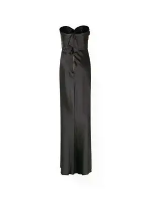 Elisabetta Franchi Ruffled Strapless Floor-length Gown