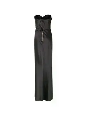 Elisabetta Franchi Ruffled Strapless Floor-length Gown