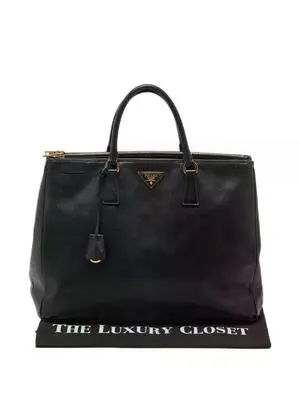 Prada Large Galleria Saffiano Lux Saffiano Leather Tote Bag