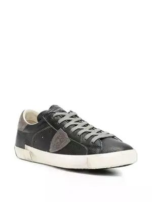 Philippe Model Prsx Logo-patch Leather Sneakers