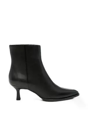 Unisa Pointed-toe Leather Ankle Boots - Black