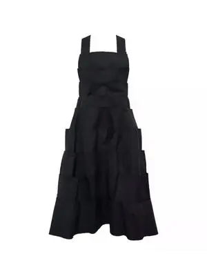 Comme Des Garçons Layered-design Midi Dress - Grey
