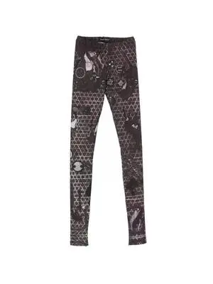 BARBARA BOLOGNA Graphic-print Zip-cuff Leggings