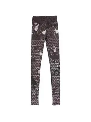 BARBARA BOLOGNA Graphic-print Zip-cuff Leggings