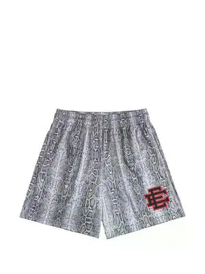 ERIC EMANUEL Basic Snakeskin Print Shorts - Grey