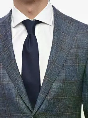 Corneliani Check-pattern Blazer - Blue