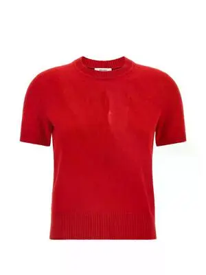 FERRAGAMO Cashmere T-shirt - Red