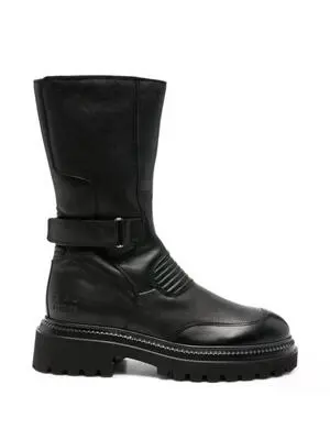 SUMMERY COPENHAGEN Buckled Chunky-sole Boots