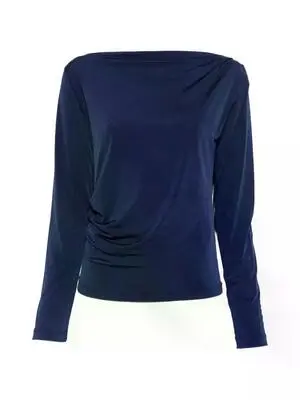 HOMAGE Long-sleeve Ruched Top