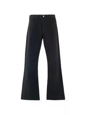 SAINT MXXXXXX Denim Logo Patch Flared Jeans