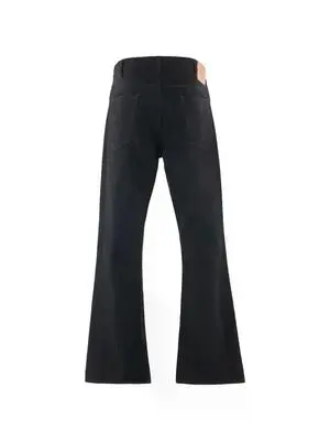 SAINT MXXXXXX Denim Logo Patch Flared Jeans