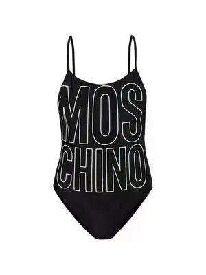Moschino Print Scoop Neck One-piece Swimsuit