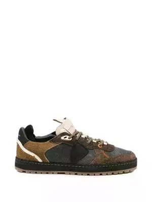 Philippe Model Panelled Leather Sneakers