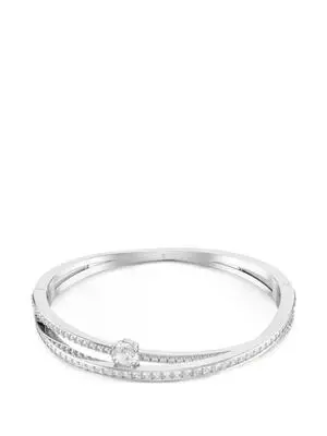 SWAROVSKI Hyperbola Crystal-embellished Bangle - Silver